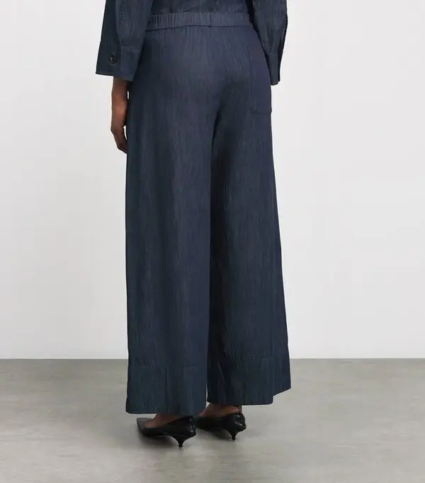 Max Mara Drawstring Detail Wide-leg Jeans