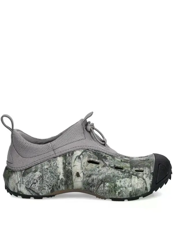 CROCS Quick Trail Camouflage Print Sneakers - Grey