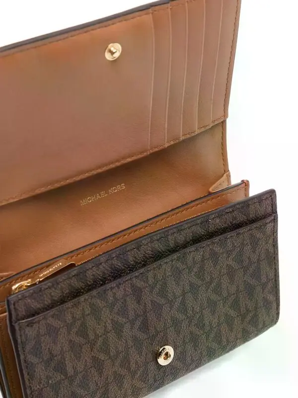 Michael Kors Logo Lettering Long Wallet - Brown