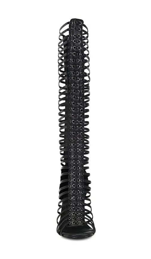 NIIHAI Lock Up Stiletto Heel Boots