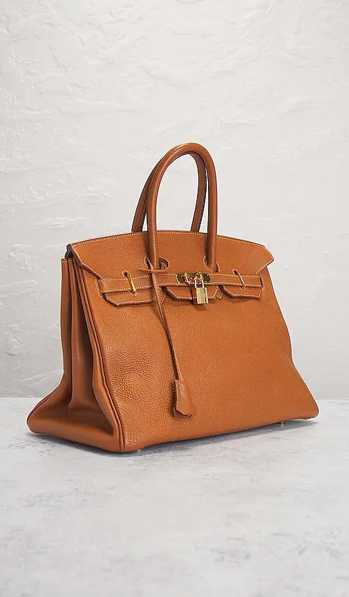 FWRD RENEW Hermes Birkin 35 Togo Handbag - Brown