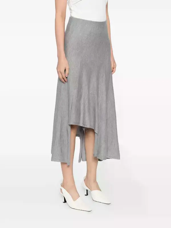 Khaite Miranda Asymmetric Hem Skirt