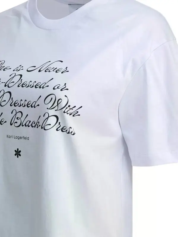 SEMPER Quote Print Crew Neck T-shirt