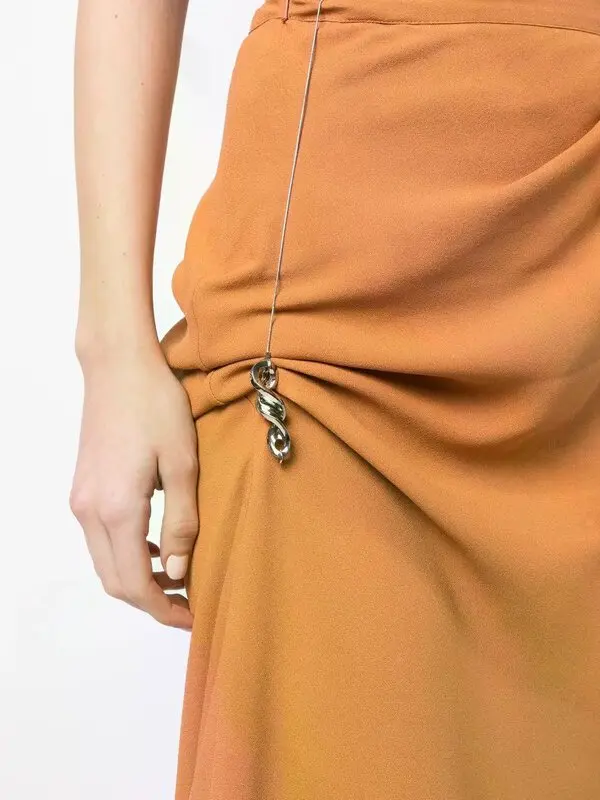 KIKO KOSTADINOV High-waisted Ruched Midi Skirt