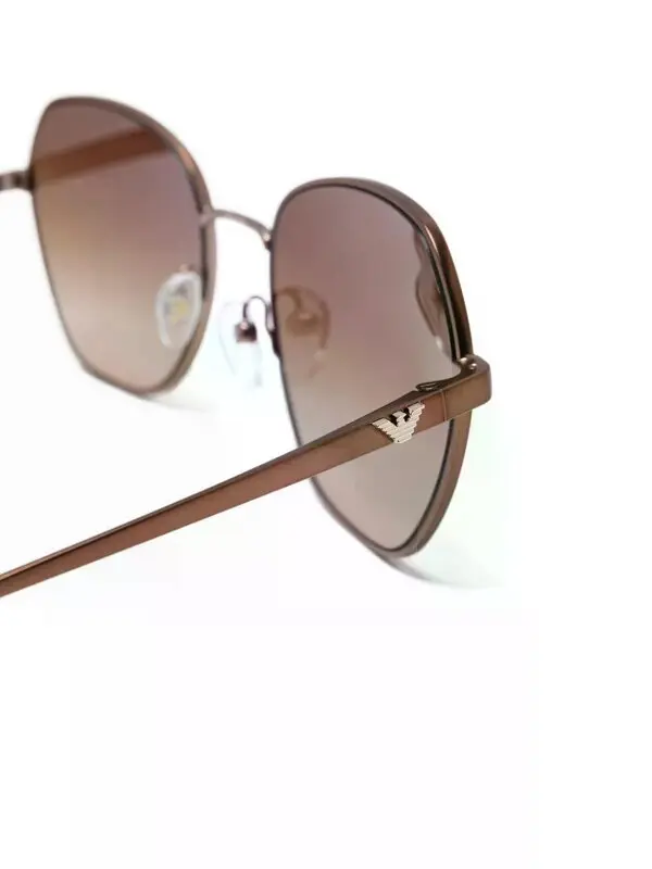 Emporio Armani Geometric Frame Sunglasses
