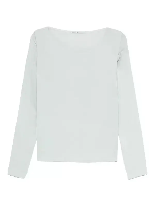 Ermanno Scervino Long-sleeve Boat Neck Sweatshirt - Blue