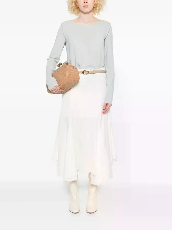 Ermanno Scervino Long-sleeve Boat Neck Sweatshirt - Blue