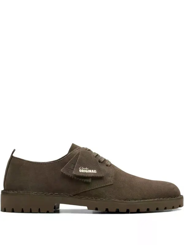 Clarks Desert Rock Derby Shoes - Brown