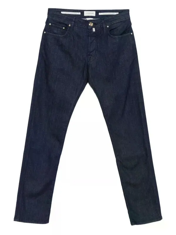 Jacob Cohen Slim-fit Jeans With Embroidered Detail - Blue