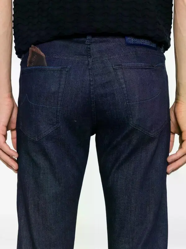 Jacob Cohen Slim-fit Jeans With Embroidered Detail