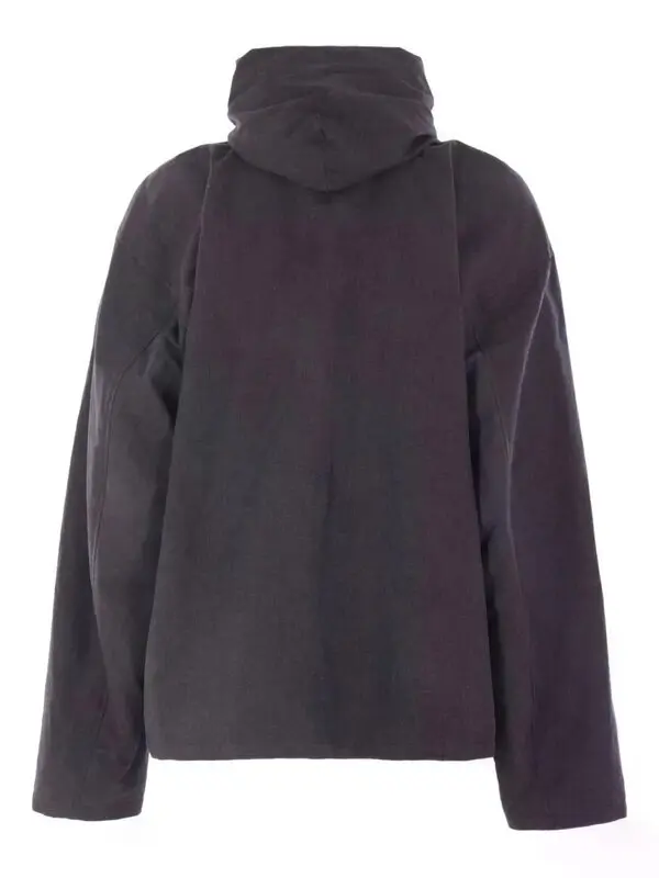 Balenciaga Hooded Logo-embroidered Jacket