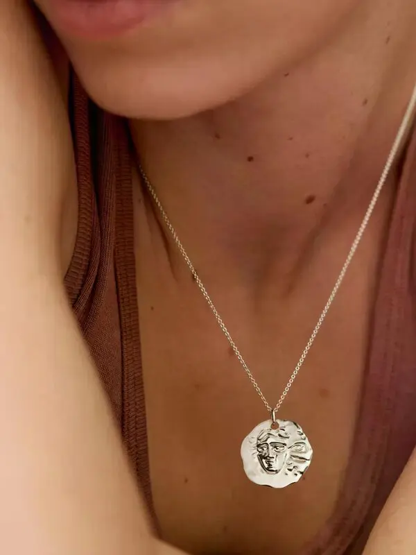 Monica Vinader Sterling Gemini Zodiac Pendant Necklace - Silver