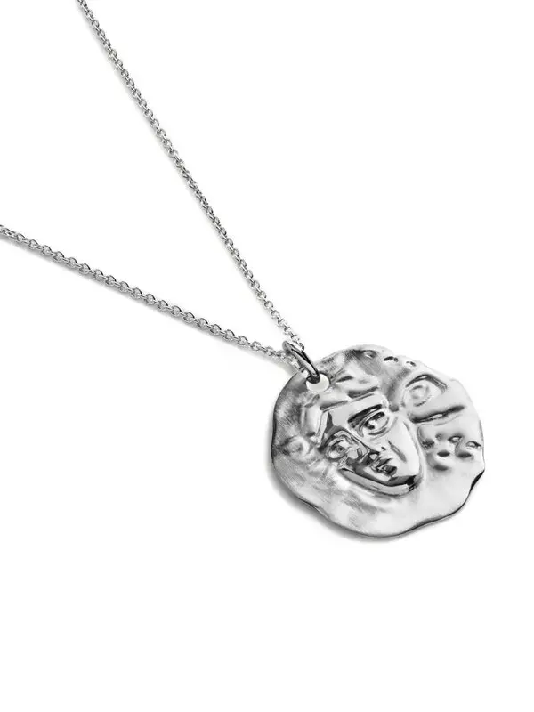 Monica Vinader Sterling Gemini Zodiac Pendant Necklace - Silver