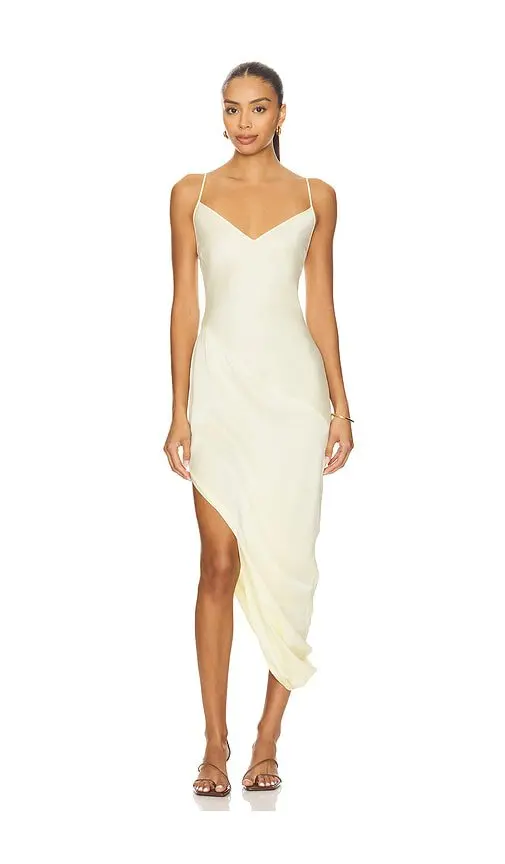 EAVES Nico Silk Maxi Dress - Yellow
