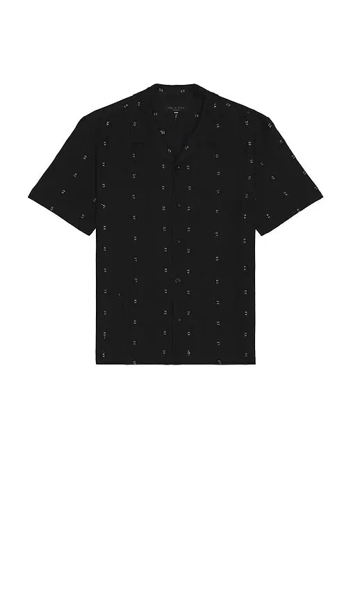 Rag & Bone Avery Embroiderd Linen Shirt In . Also - Black