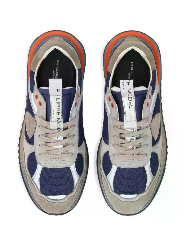 Philippe Model Olympic Suede And Mesh Sneakers - Blue
