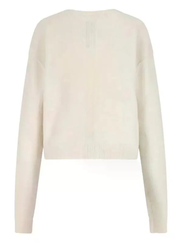 Rick Owens V-neck Alpaca Wool Blend Sweater