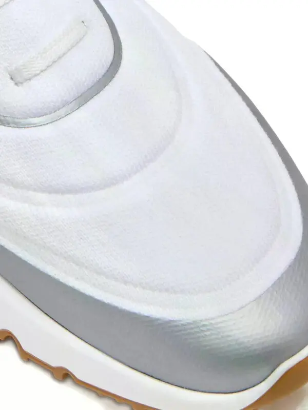 Brunello Cucinelli Knit Lace-up Sneakers - White