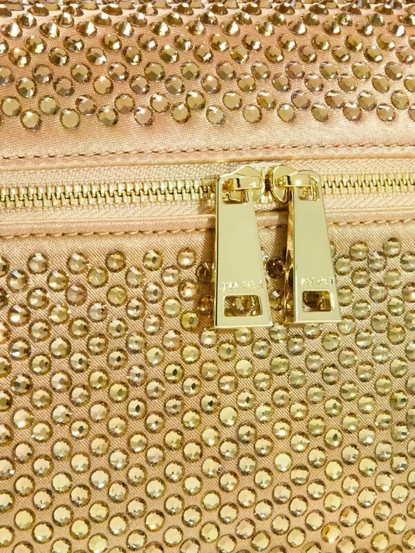 Jw Pei Thea Crystal-embellished Top-handle Bag - Gold