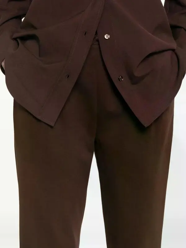 Fabiana Filippi Pleated Drawstring Trousers - Brown