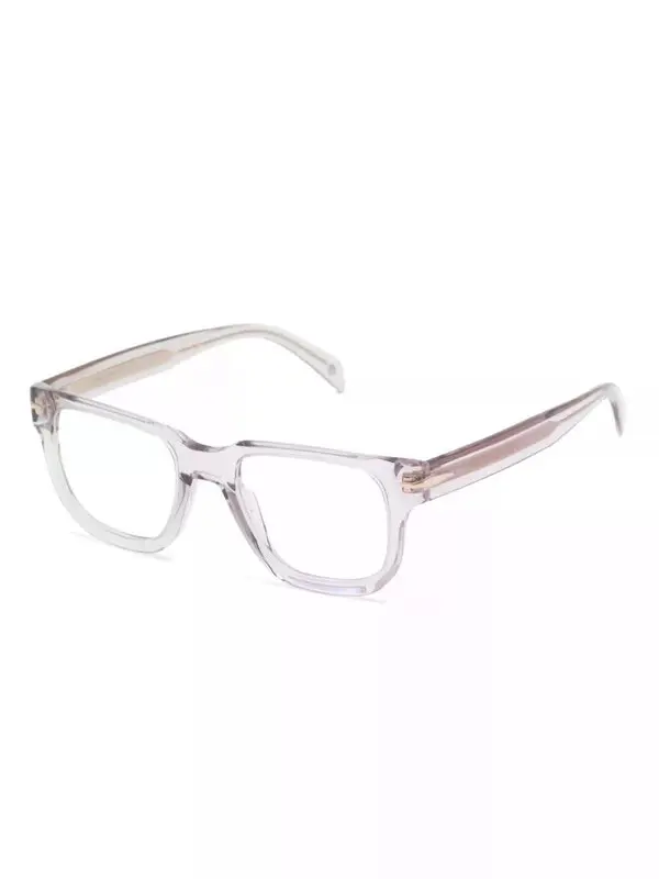 DB EYEWEAR BY DAVID BECKHAM Rectangle Frame Eyeglasses - Grey