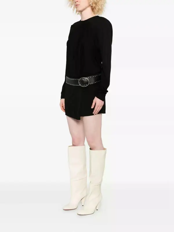Christopher Esber Leather Belted Mini Dress