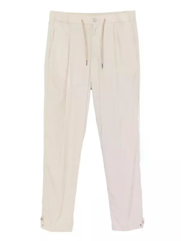 Herno Drawstring Pleated Trousers - Neutrals