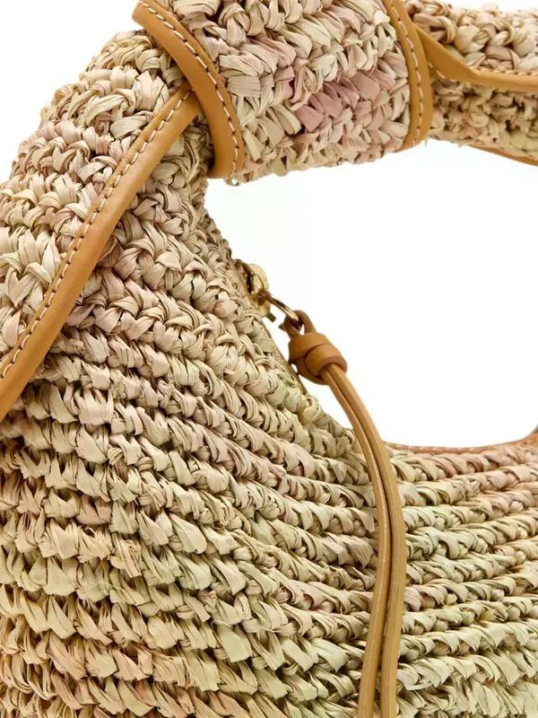 Poolside Knotted-detail Raffia Tote Bag - Neutrals