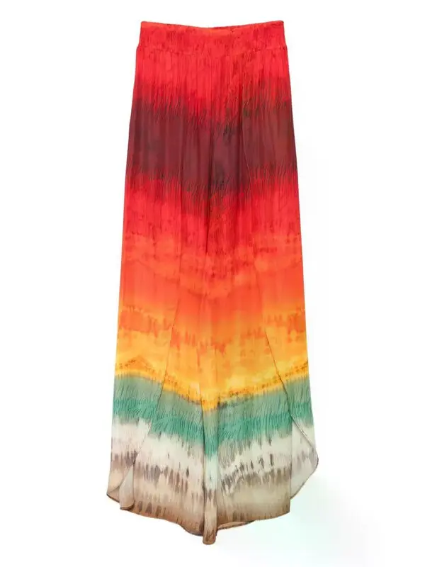 Alice + Olivia Larissa Wide Leg Tie-dye Trousers