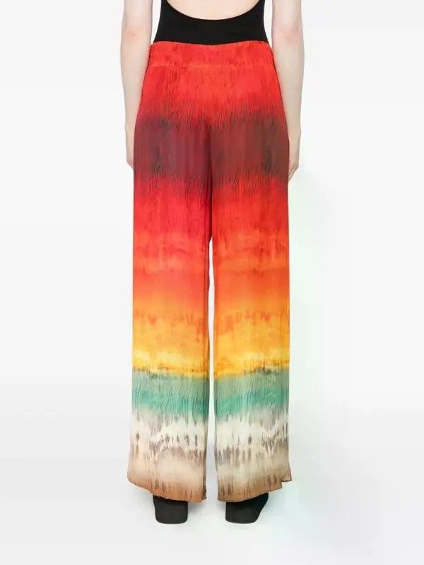 Alice + Olivia Larissa Wide Leg Tie-dye Trousers