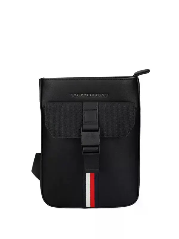 Tommy Hilfiger Messenger Bag With Buckle Fastening - Black
