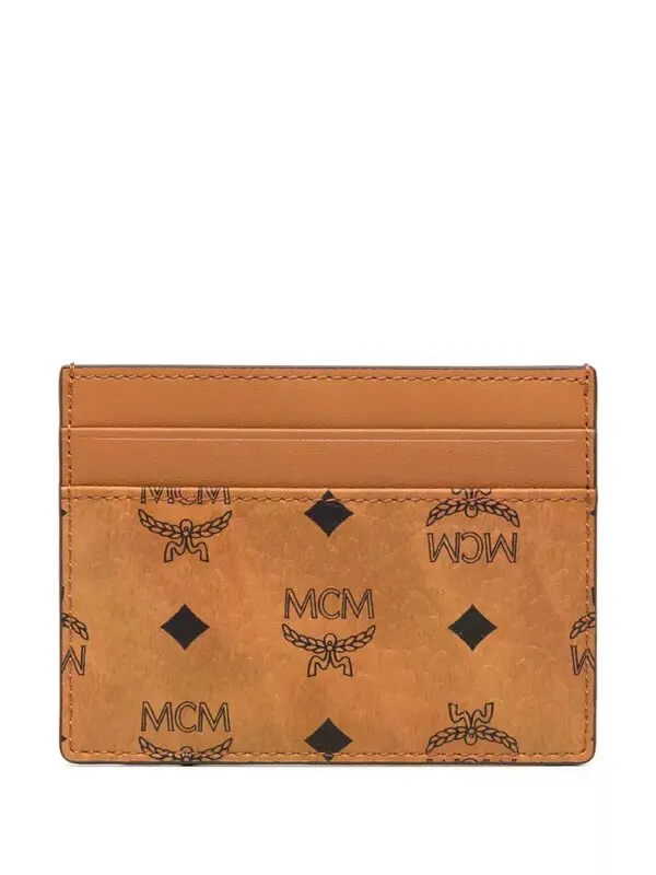 Mcm Mini Aren Visetos Cardholder - Brown