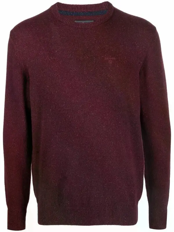 Barbour Tisbury Crew Neck Sweater - Red