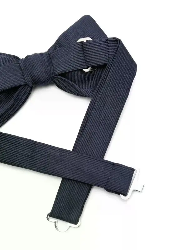 Giorgio Armani Faille Silk Bow Tie - Blue