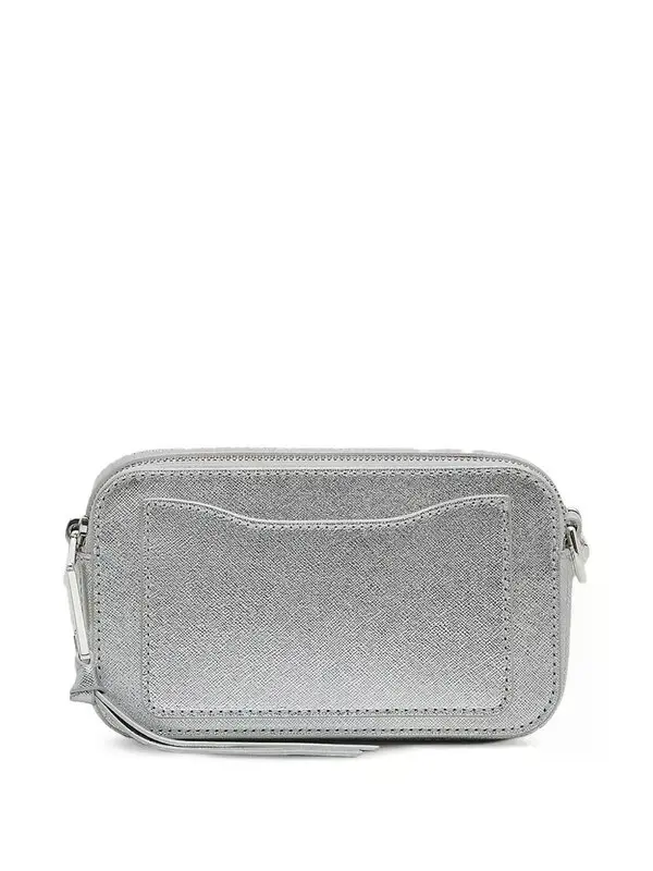 Marc Jacobs The Snapshot Camera Bag In Metallic Saffiano Leather - Silver