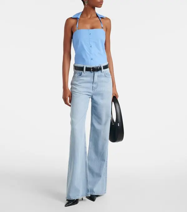 Coperni Halterneck Cotton Top