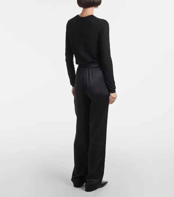 JOSEPH Sahel Silk Straight Leg Trousers