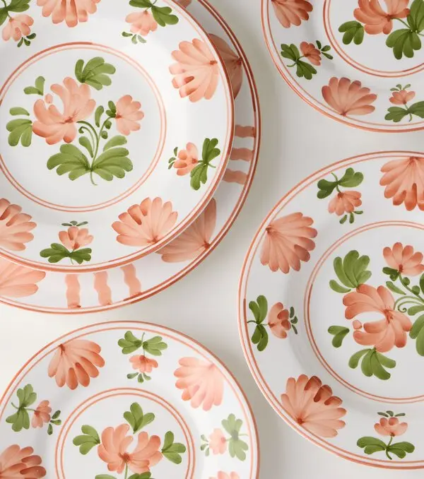 CABANA Blossom Ceramic Dessert Plate - Multicoloured