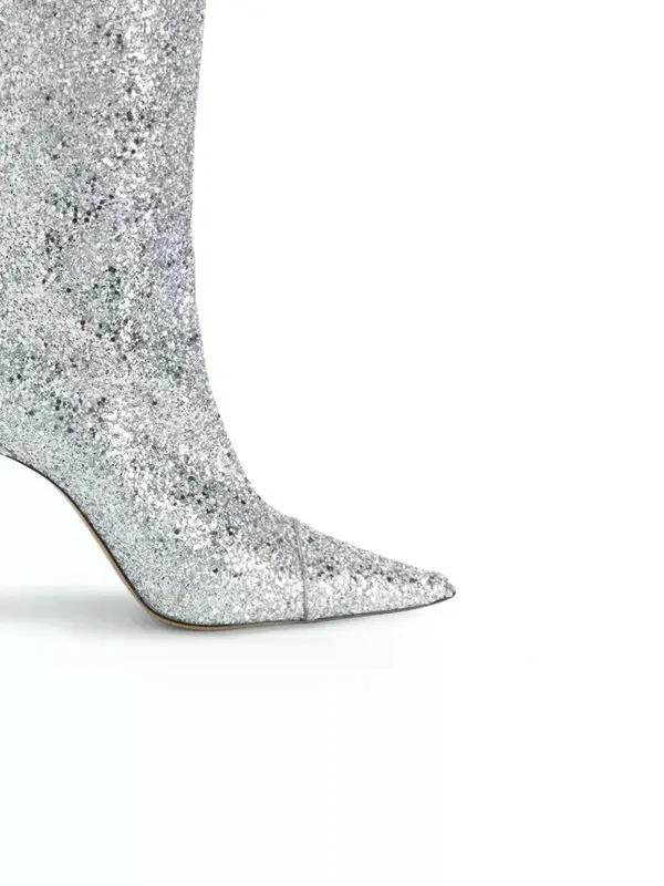 Alexandre Vauthier 90mm Glittered Knee-length Boots