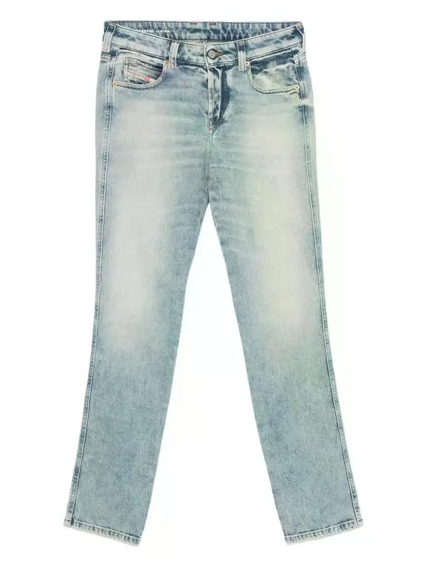 DIESEL® Faded Wash Cotton Jeans
