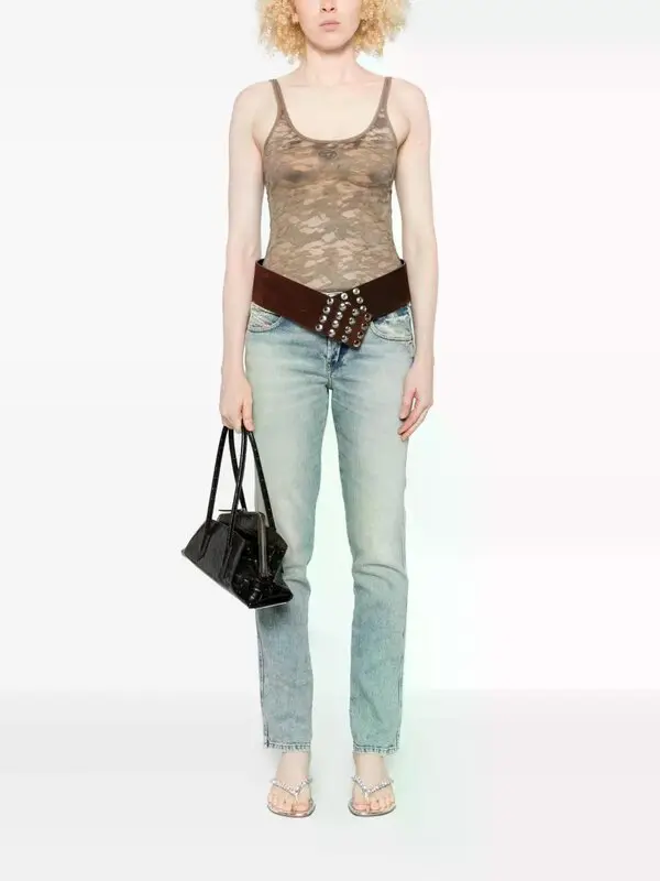 DIESEL® Faded Wash Cotton Jeans