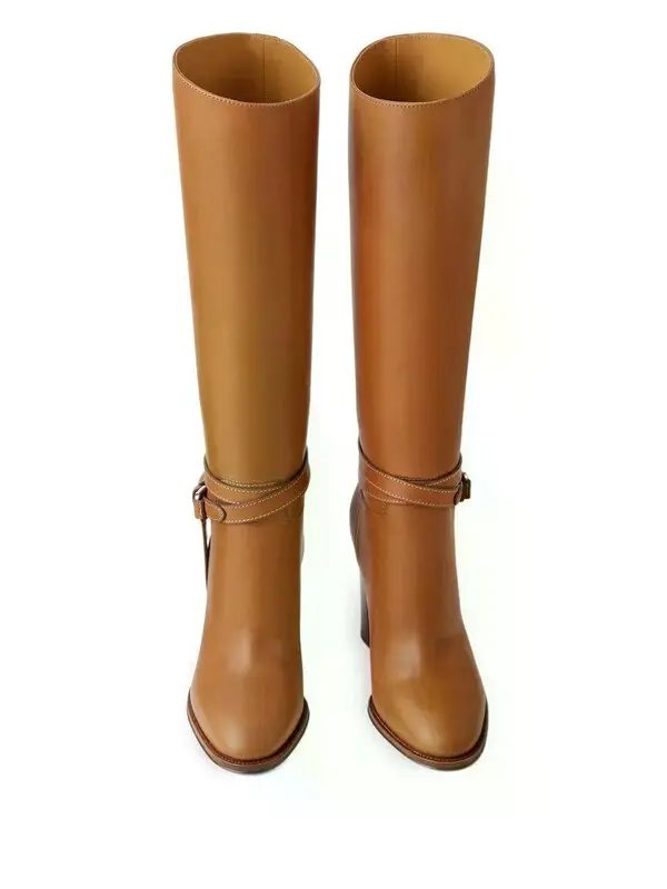 Ralph Lauren Knee-high Boots With Buckle Detail