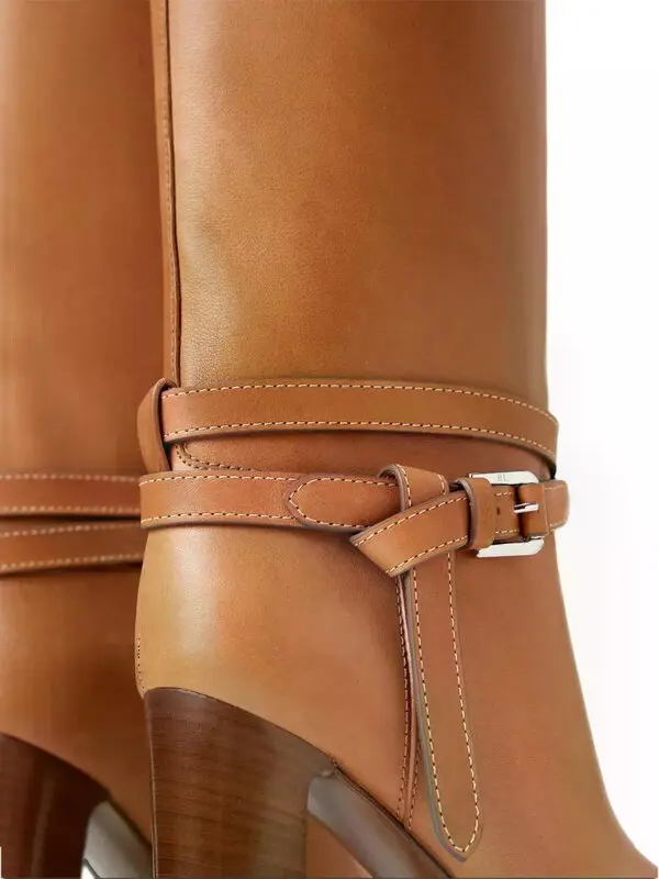 Ralph Lauren Knee-high Boots With Buckle Detail