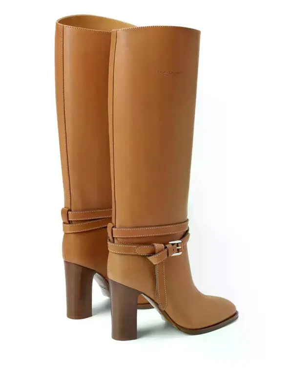 Ralph Lauren Knee-high Boots With Buckle Detail