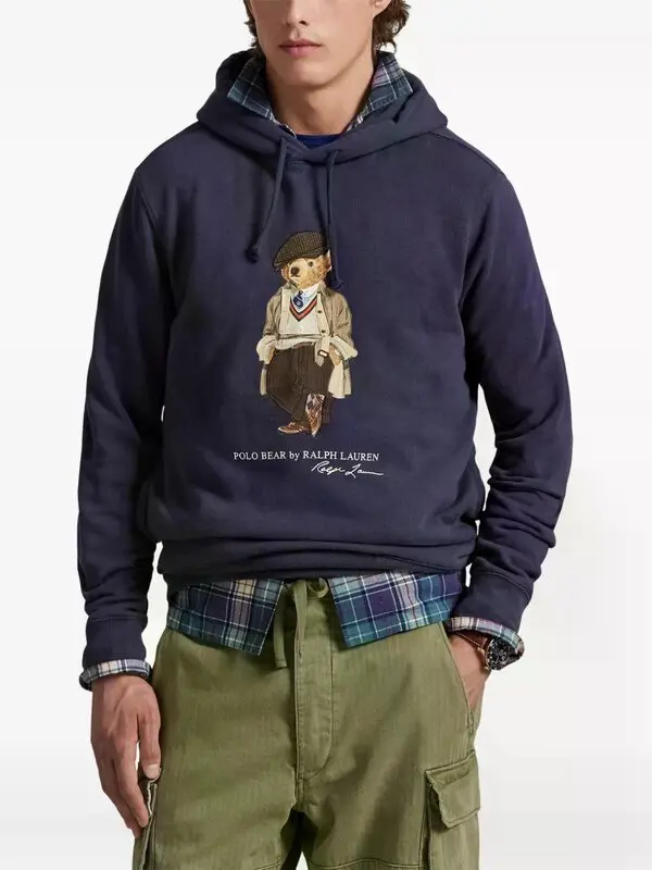 Polo Ralph Lauren Embroidered Bear Fleece Hoodie