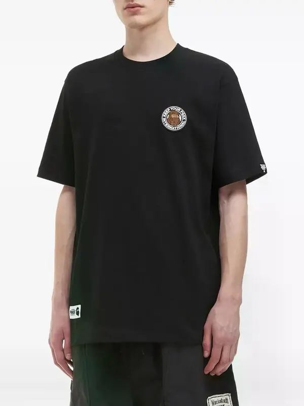FINGERCROXX Embroidered-logo T-shirt