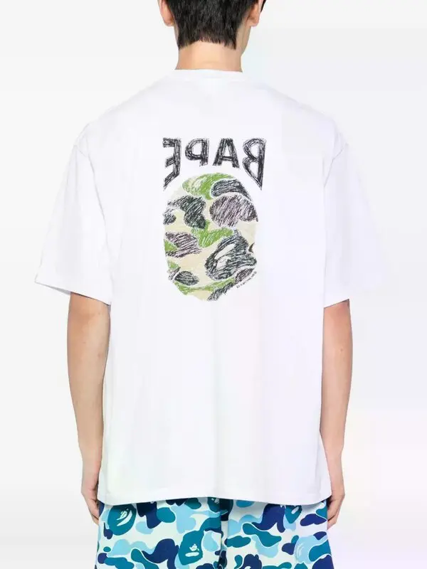 A BATHING APE Graphic-printed T-shirt - White