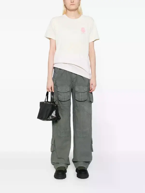 FINGERCROXX Logo Print T-shirt - Neutrals
