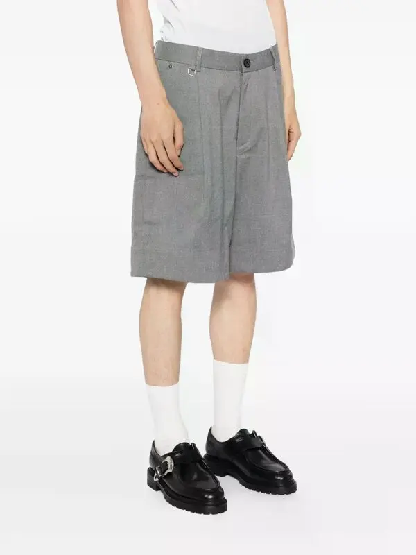 A BATHING APE Embroidered Logo Shorts - Grey