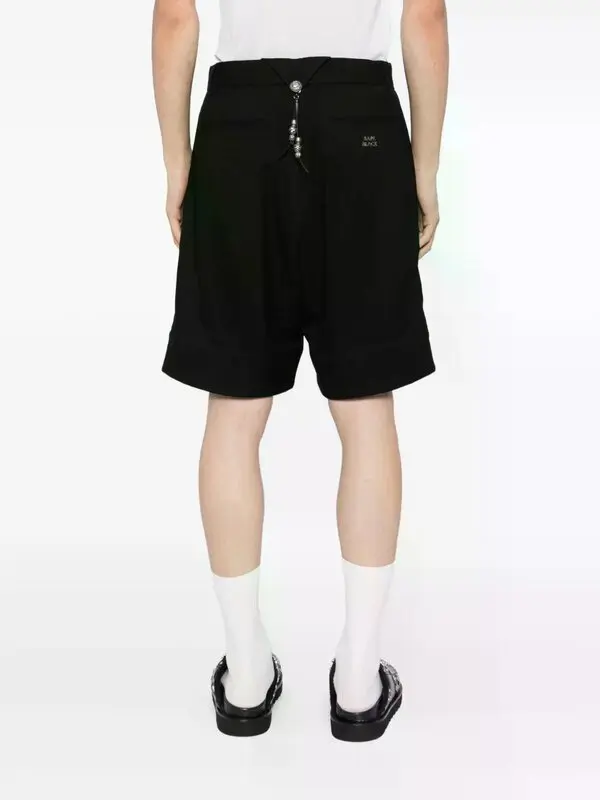 A BATHING APE Embroidered Logo Shorts - Black